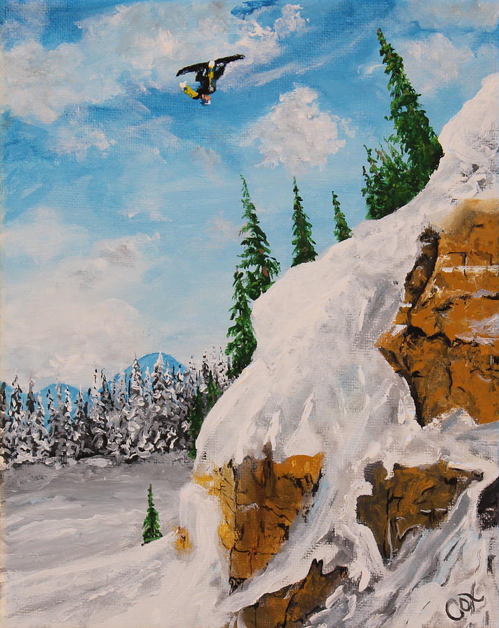 Colorado Cliff bomber Painting by Greg Cox - Fine Art America