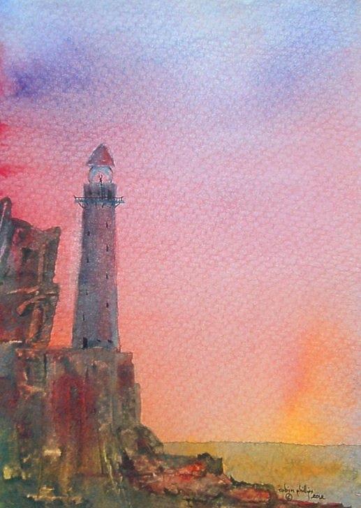 Cliffside Painting by Robin Phillips - Fine Art America