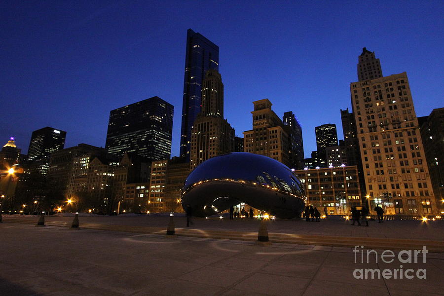 Cloud Gate Chicago at sunset Photograph by Michael Paskvan - Fine Art ...