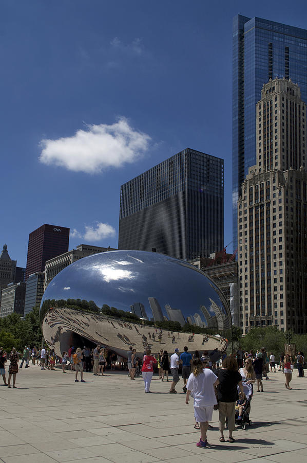 Cloud Gate NE Reflection Vertical Photograph by Thomas Woolworth - Pixels