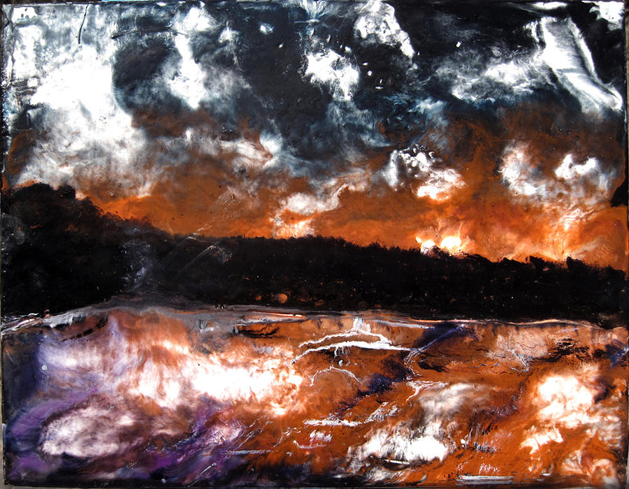 Cloud Reflections Painting by Janet Gunderson - Fine Art America