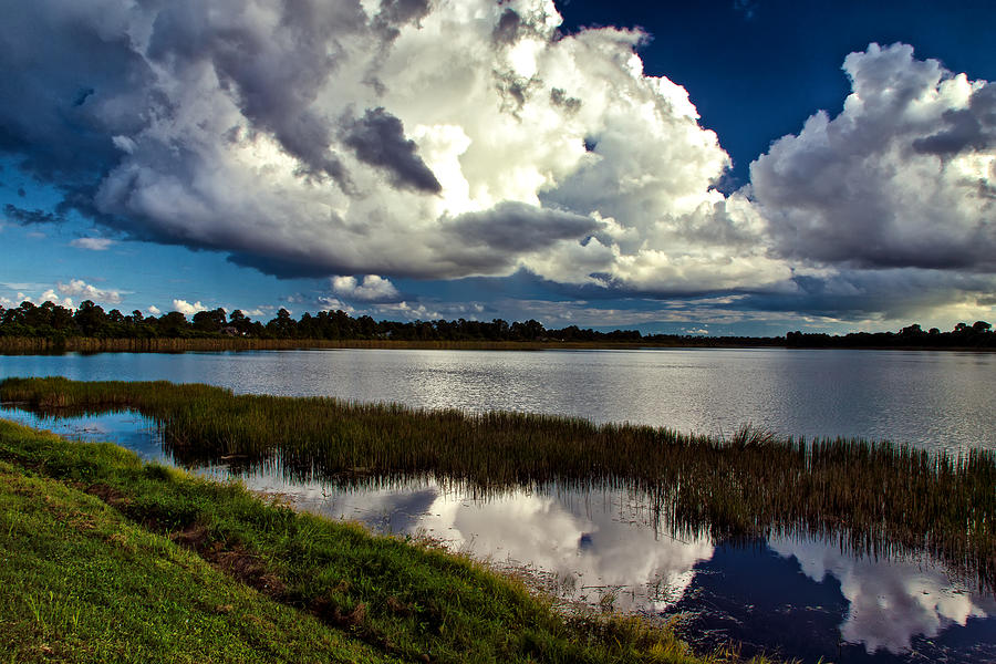 Clouds Over Lake Photograph by Dan Dennison - Fine Art America