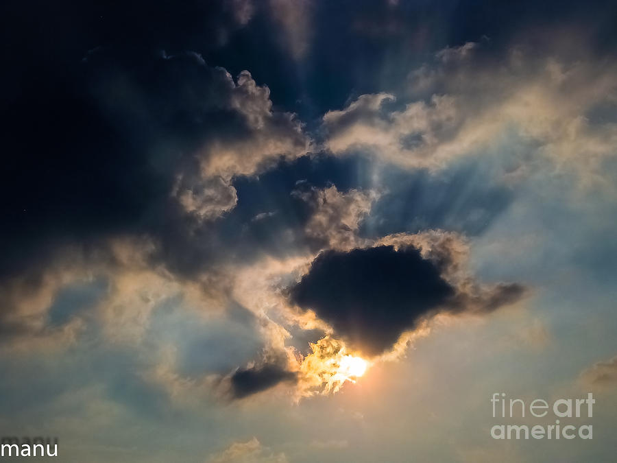 Cloudy-Sun Photograph by Manmohan Singh - Fine Art America