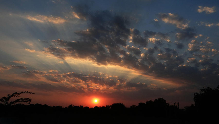 Cloudy Sunset Photograph by Daxeel Soni - Fine Art America