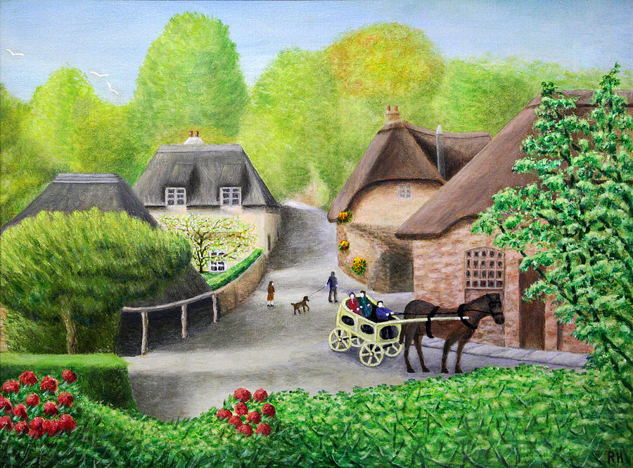 Cockington Village - Torquay Painting by Ronald Haber - Fine Art America Cockington Village - Torquay Painting by Ronald Haber - Fine Art America