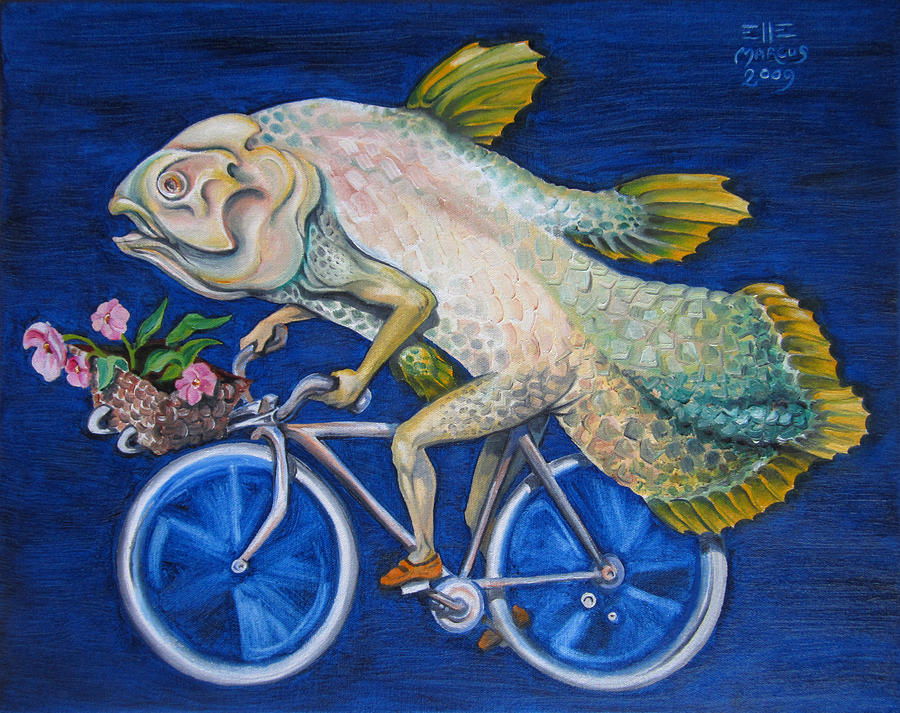 Coelacanth Painting by Ellen Marcus - Fine Art America