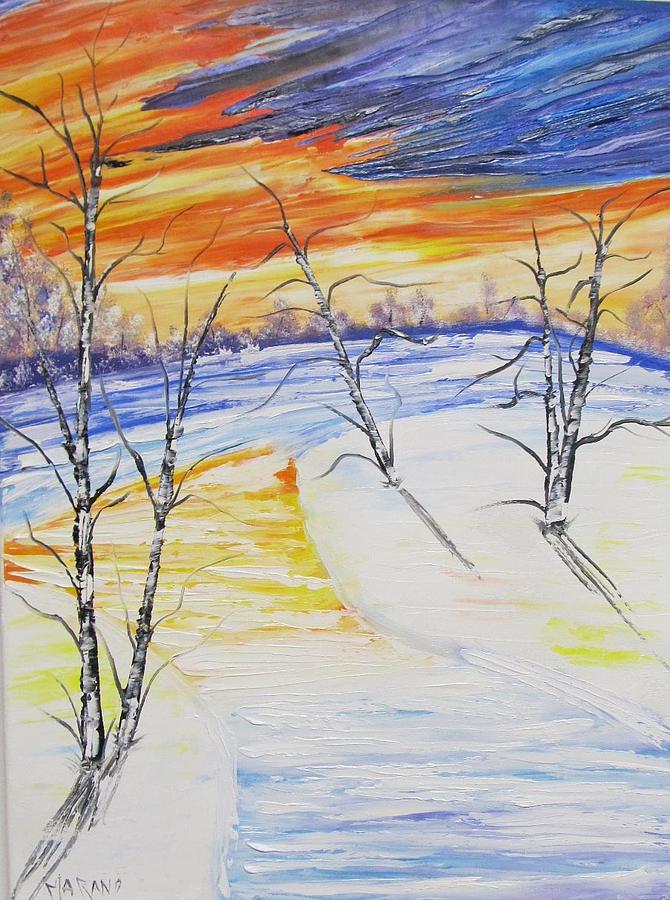Cold Warm Winter Painting by Larry Marano | Fine Art America