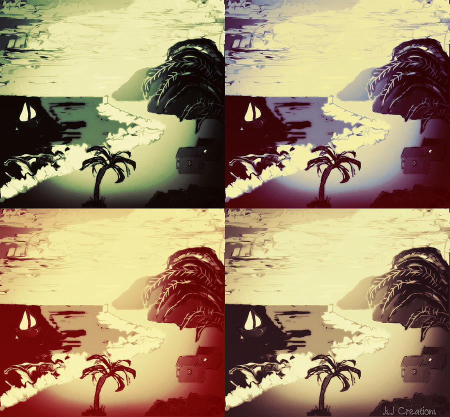 Collage of Islands Digital Art by Jan Artist - Fine Art America