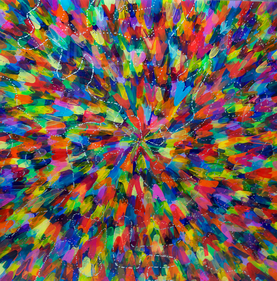Color Implosion Painting by Patrick OLeary - Fine Art America
