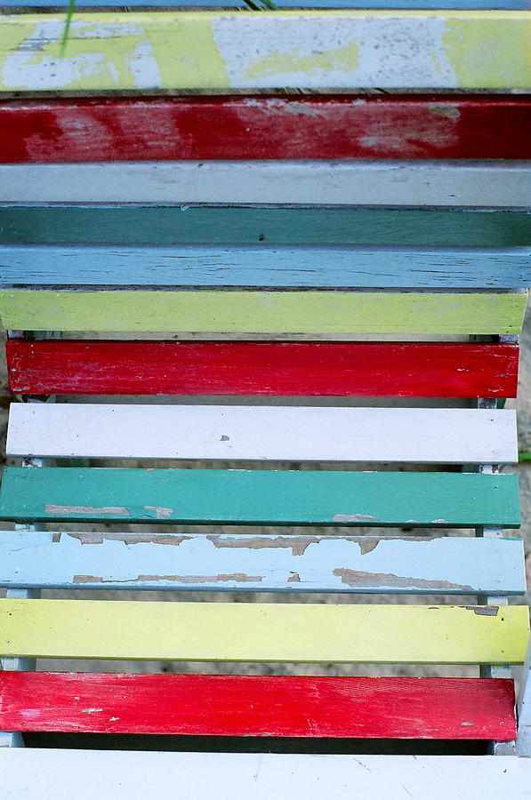 Color Slats Photograph by David Flitman - Fine Art America