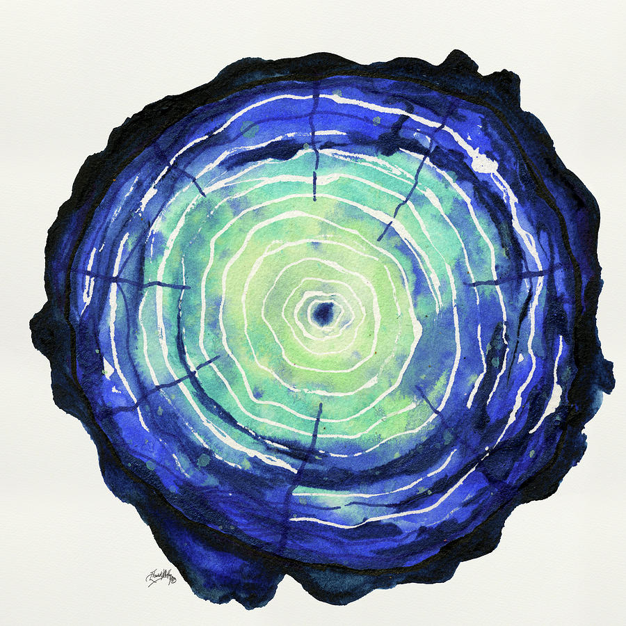 Colored Tree Trunk I Digital Art by Elizabeth Medley | Fine Art America