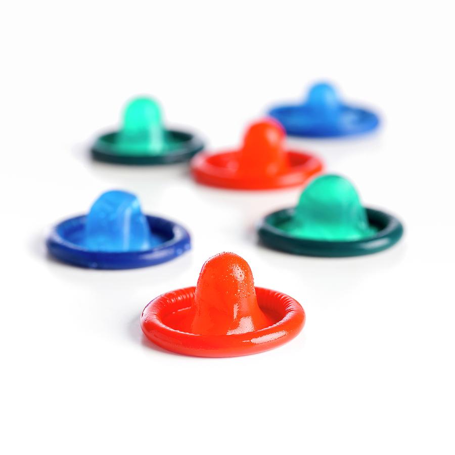 Coloured Condoms Photograph By Science Photo Library Fine Art America
