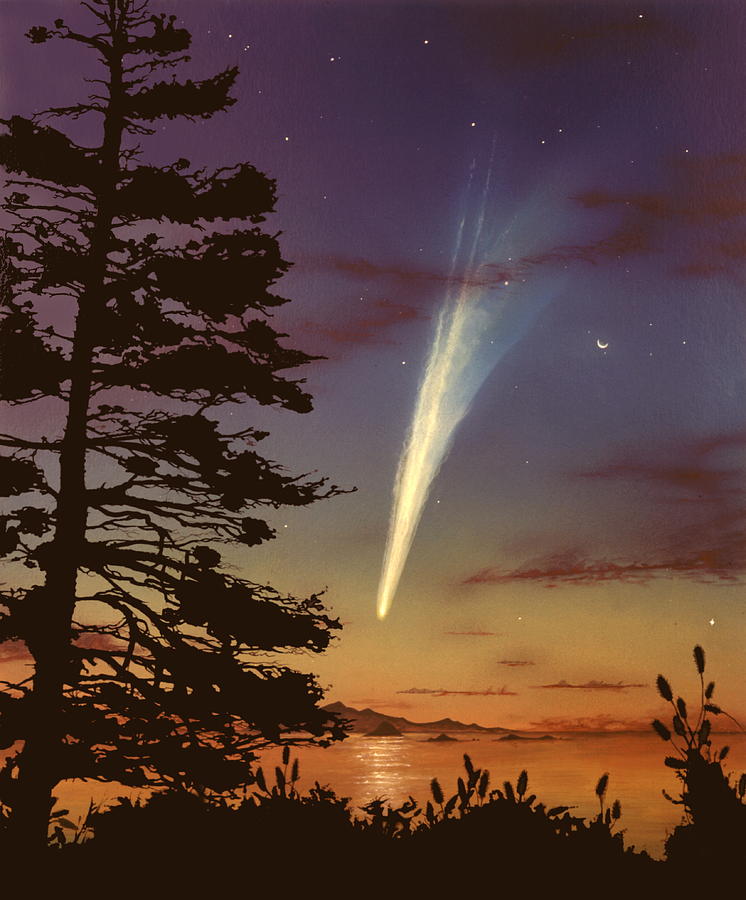 Comet Photograph by Mark Garlick/science Photo Library - Pixels