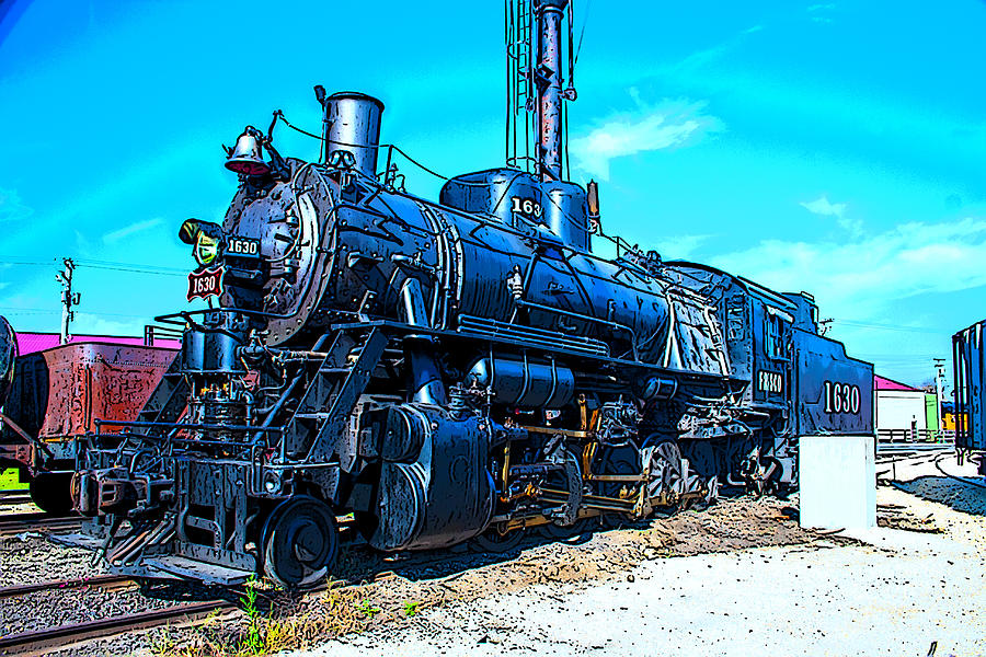 Comic Book Train Photograph by Robert Storost - Pixels