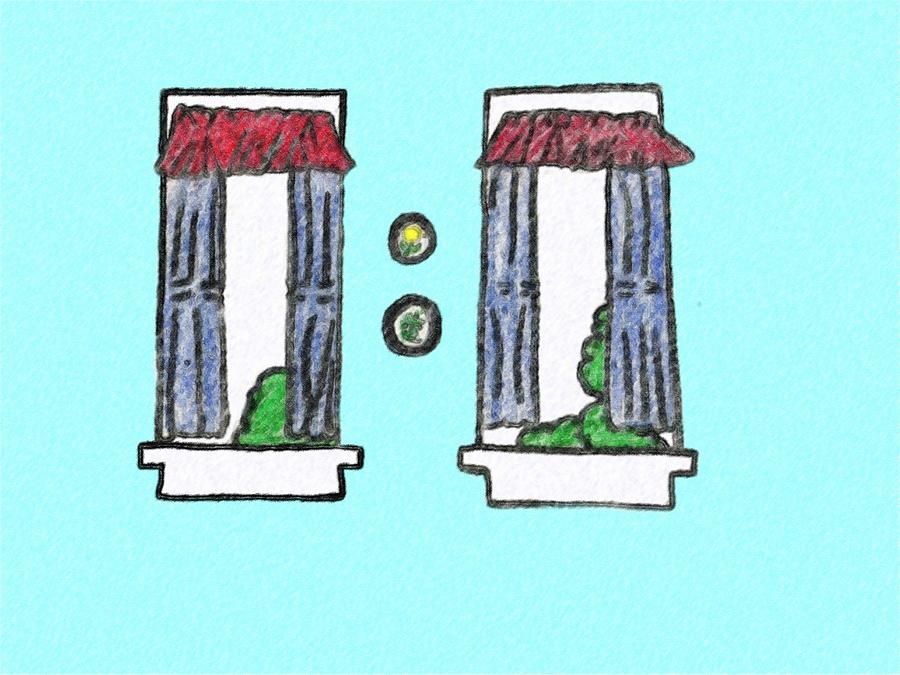 Comic Windows View Digital Art by Judith Stewart - Fine Art America