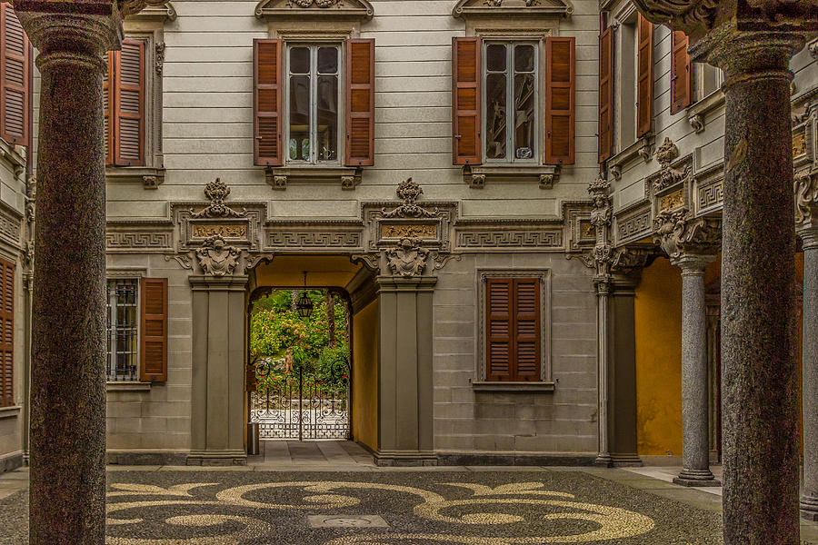 Como Courtyard Digital Art by Capt Gerry Hare - Pixels