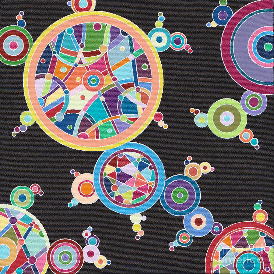 Composition B Painting by Amy Nelson - Pixels