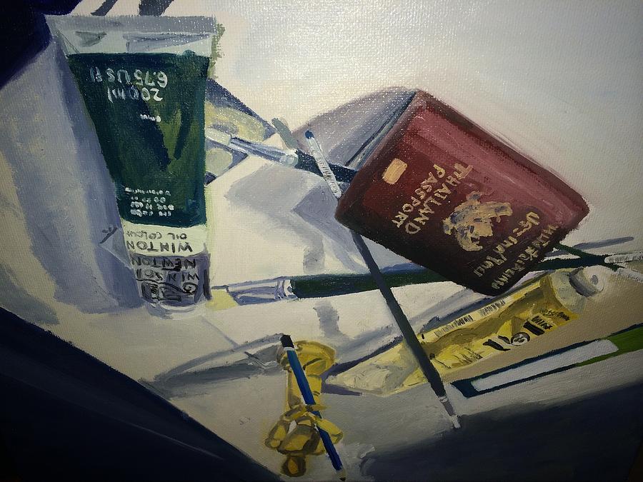 Composition objects Painting by Pheeruntorn Boonmang - Fine Art America