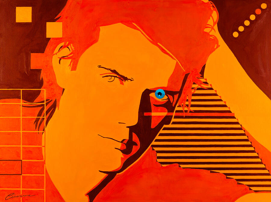 Computer Man Painting by Joe Ciccarone - Pixels