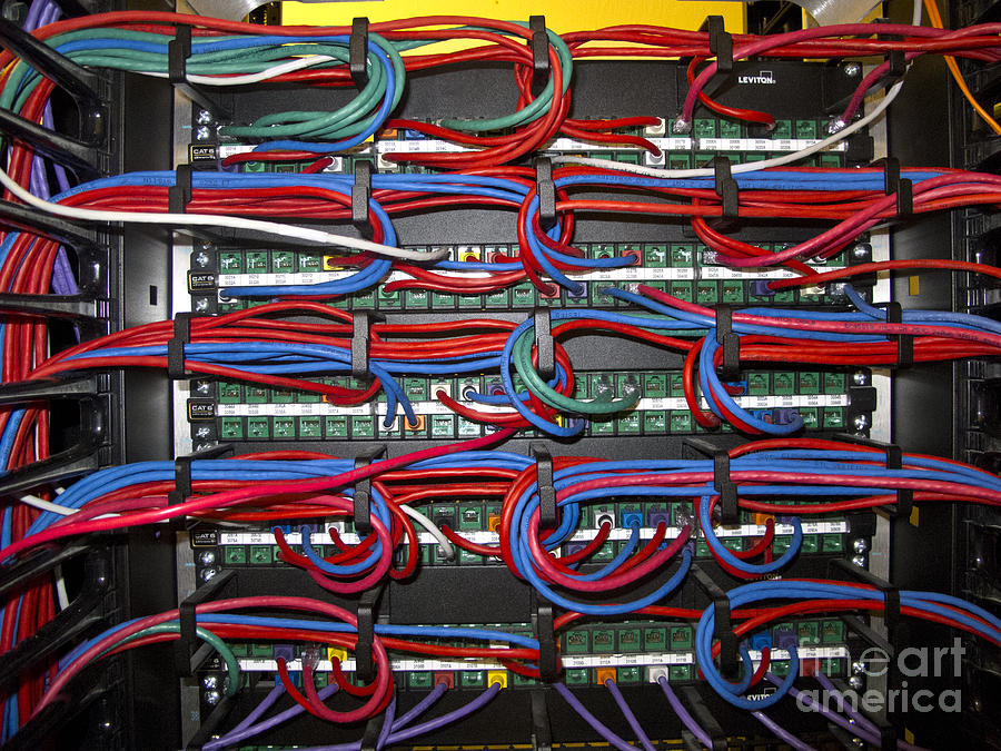 Computer Networking Ethernet Patch Panels Photograph by Jason O Watson ...