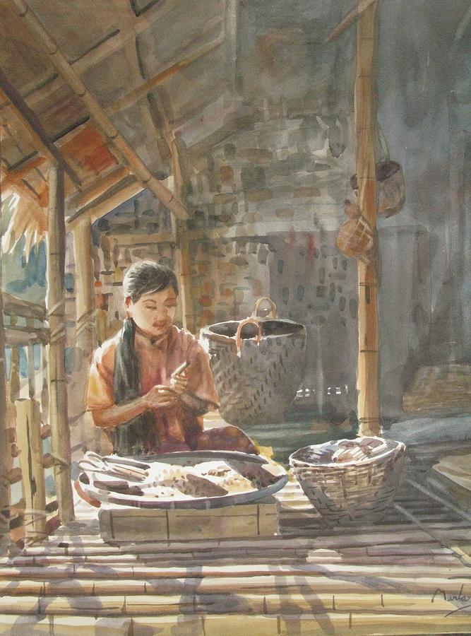 Concentration Painting by Mar Lar | Fine Art America