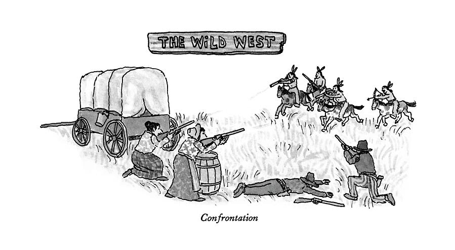 Confrontation Drawing by William Steig - Fine Art America