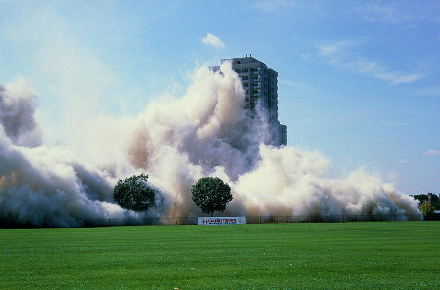 Controlled Demolition Photograph by Alex Bartel/science Photo Library ...