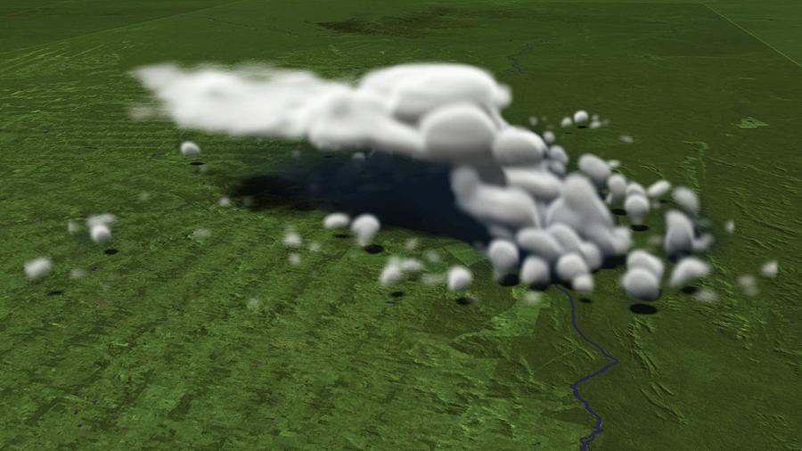 Convective Cloud Simulation Photograph by Nasa/science Photo Library ...