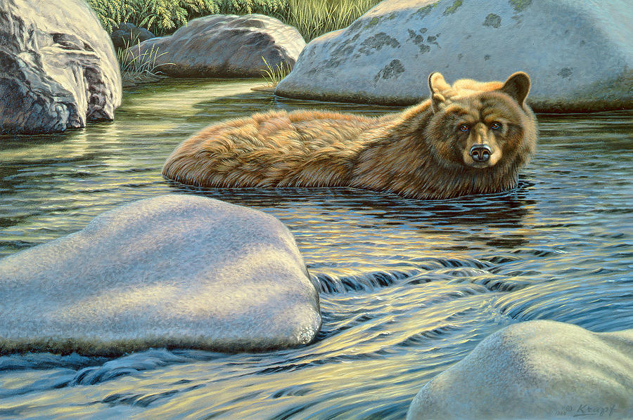 Cooling Down Painting by Paul Krapf - Fine Art America