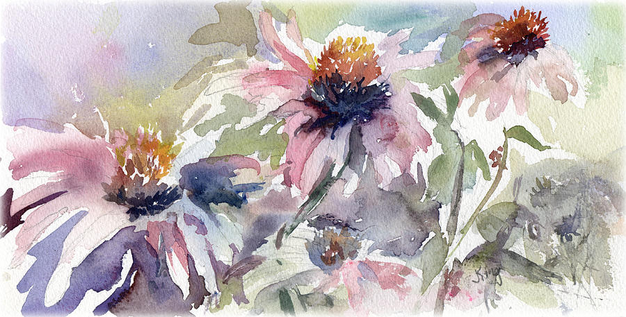 Cornflowers Painting by Jane King - Fine Art America