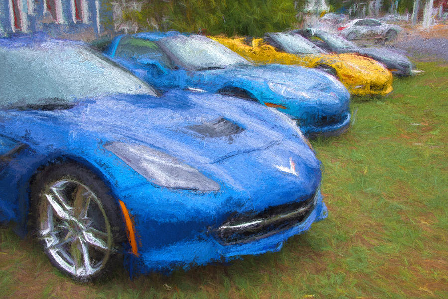 Corvette Lineup Photograph by JG Thompson - Pixels