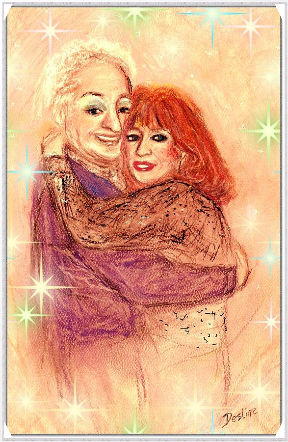 Couple in Love Mixed Media by Desline Vitto | Fine Art America