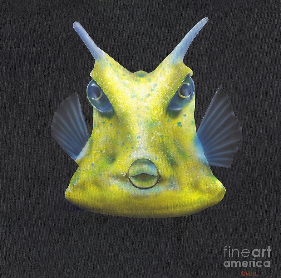 Cowfish Painting by Nick Oneill - Fine Art America