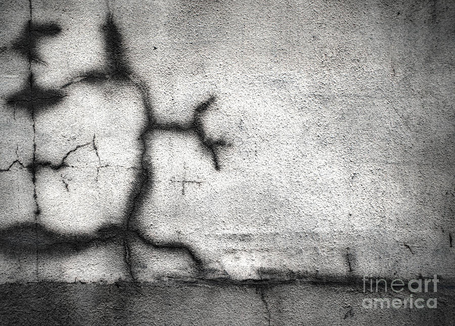 Cracking Wall Photograph by Chuck Lamb - Pixels