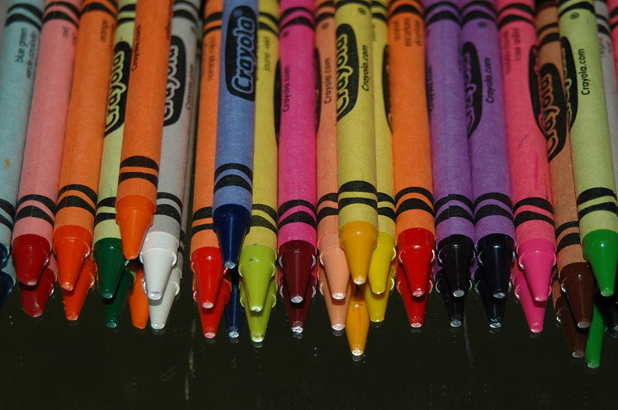 Crayons Reflection Photograph by Michelle Horvath - Fine Art America