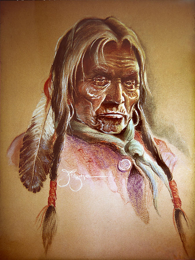Cree Elder Pastel by James Eldridge - Fine Art America
