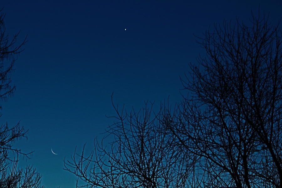 Crescent Moon Photograph by Scott Watson - Pixels