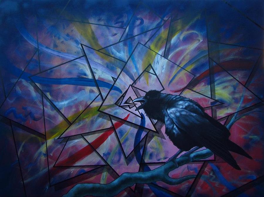 Crow Idiomatic Painting by Daniel Remmenga - Fine Art America