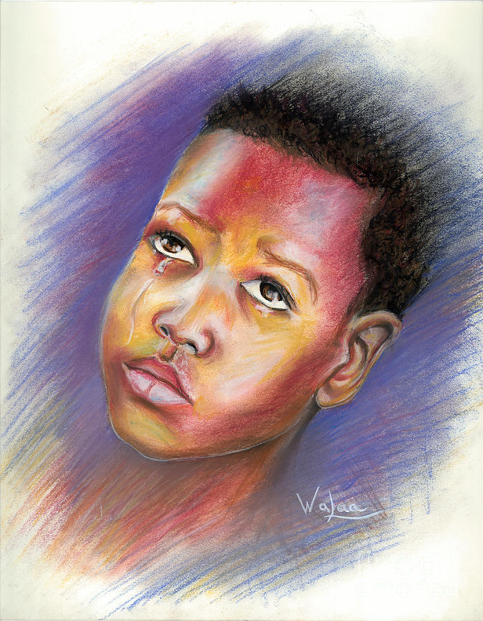 Watercolor Face Crying
