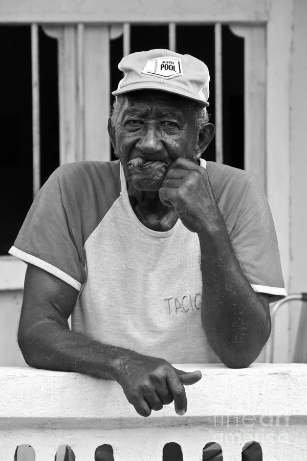 Cuban man smoking a cigar Photograph by Lucas Guardincerri | Fine Art ...