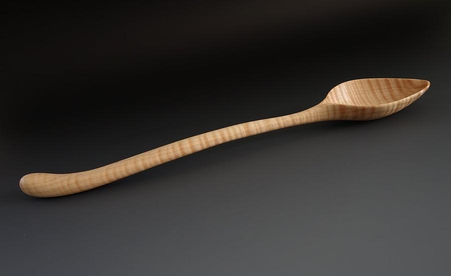 Curly Maple Chef's Spoon Sculpture by Terry Widner - Fine Art America
