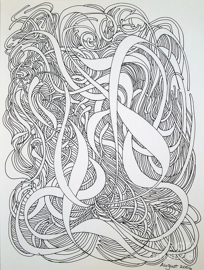 Cursive Curious Drawing by Nancy Kane Chapman - Fine Art America