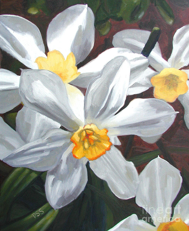 Daffodils Painting by Donna Schaffer - Fine Art America