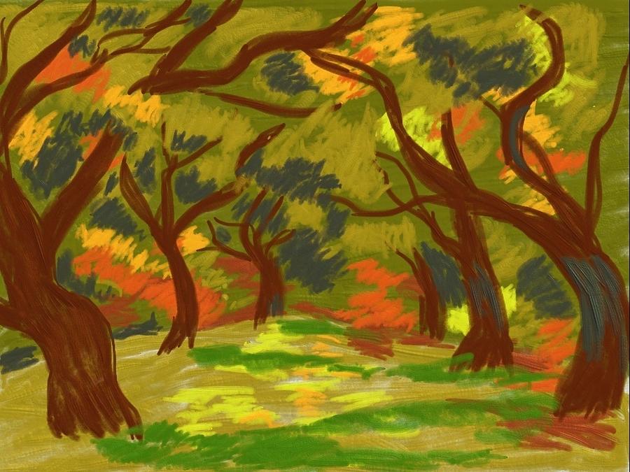 Dancing Trees Digital Art by Jean Messner - Fine Art America
