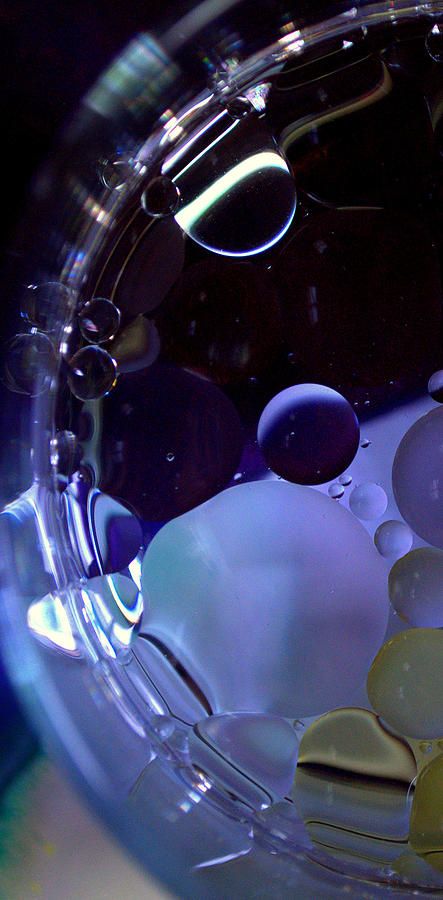 Dark bubbles--oil and water Photograph by Christine Ricker Brandt ...
