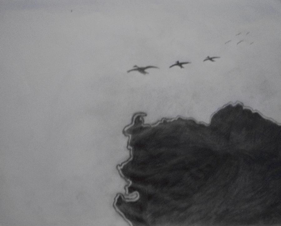 Dark Skies Drawing by Angelina Forcine | Fine Art America