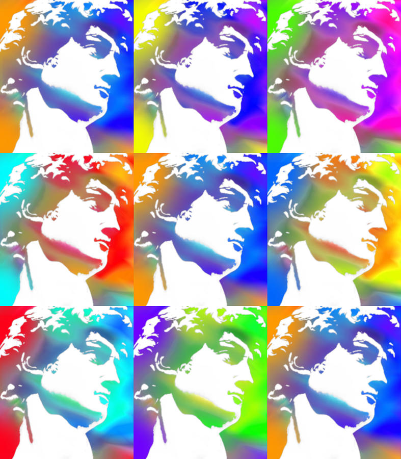 David Repeat Treatment multiple Colors Painting by Tony Rubino - Fine ...