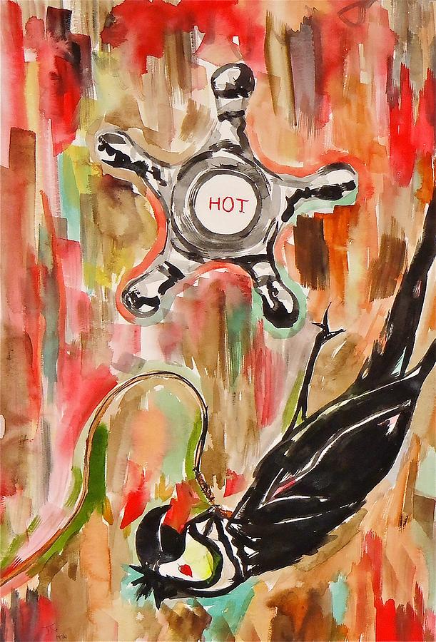 Dead Parrot Sketch Painting by Troy Thomas | Fine Art America