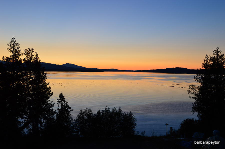 Deep Bay Sunset Photograph by Barbara Peyton - Fine Art America
