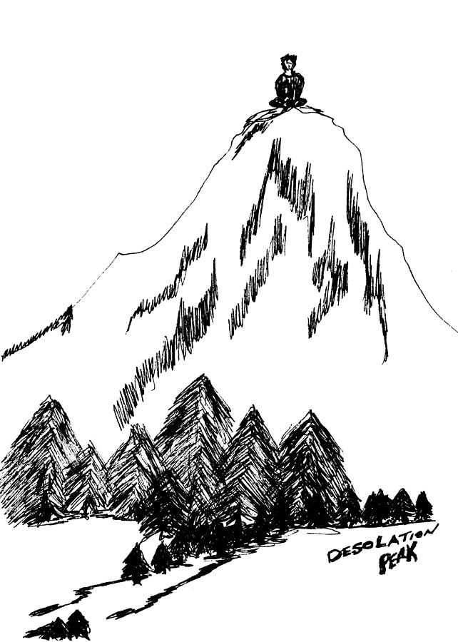 Desolation Peak_Alone Time Drawing by Donna Haggerty | Fine Art America